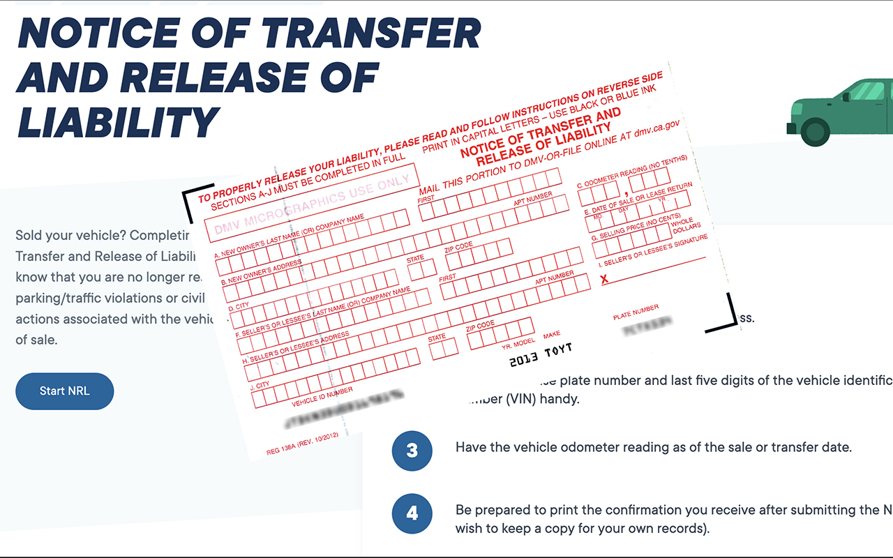 California Notice of Transfer and Release of Liability Explained